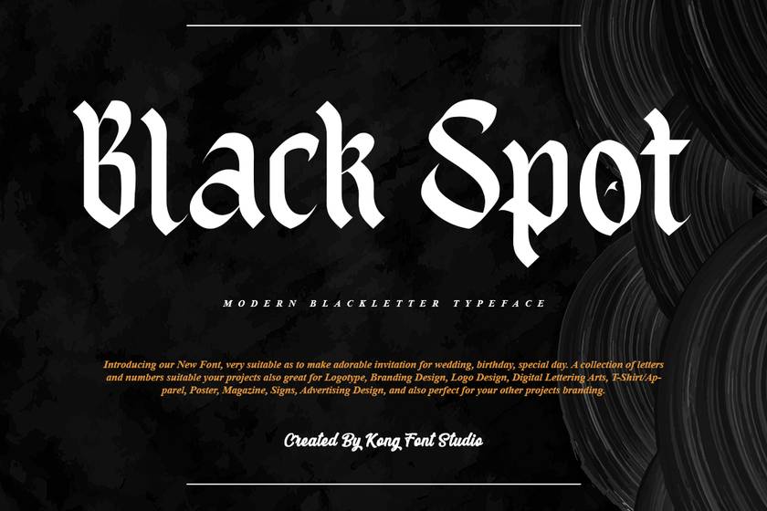 Black Spot Font Download for Free