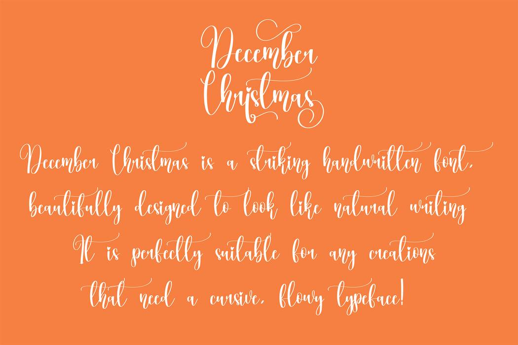 December Christmas Font Download for Free