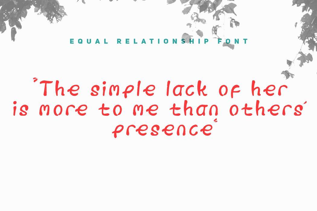 Equal Relationship Font Download for Free