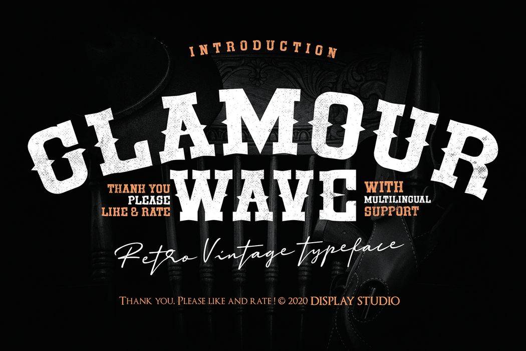 Glamour Wave Font Download for Free
