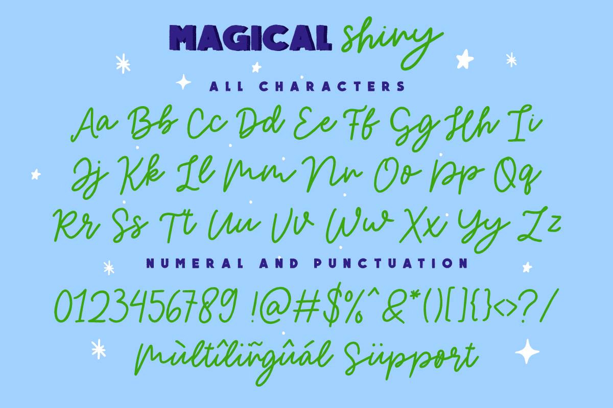 Magical Shiny Font Download for Free