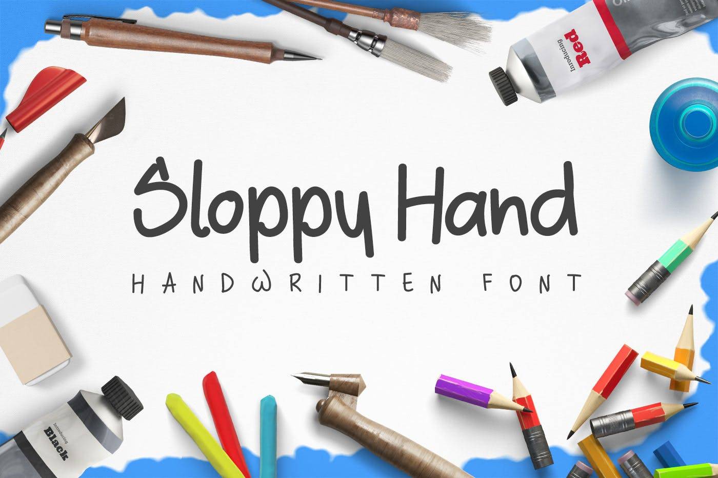 Sloppy Hand Typeface Download for Free