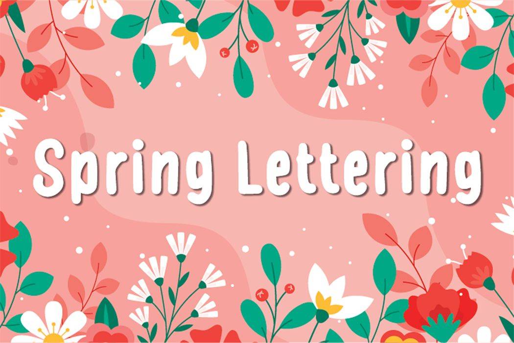 Spring Lettering Font Download for Free