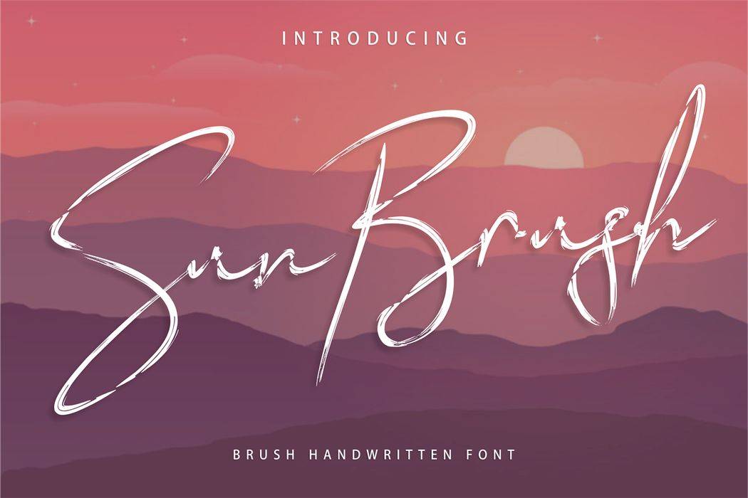 Sun Brush Font Download for Free