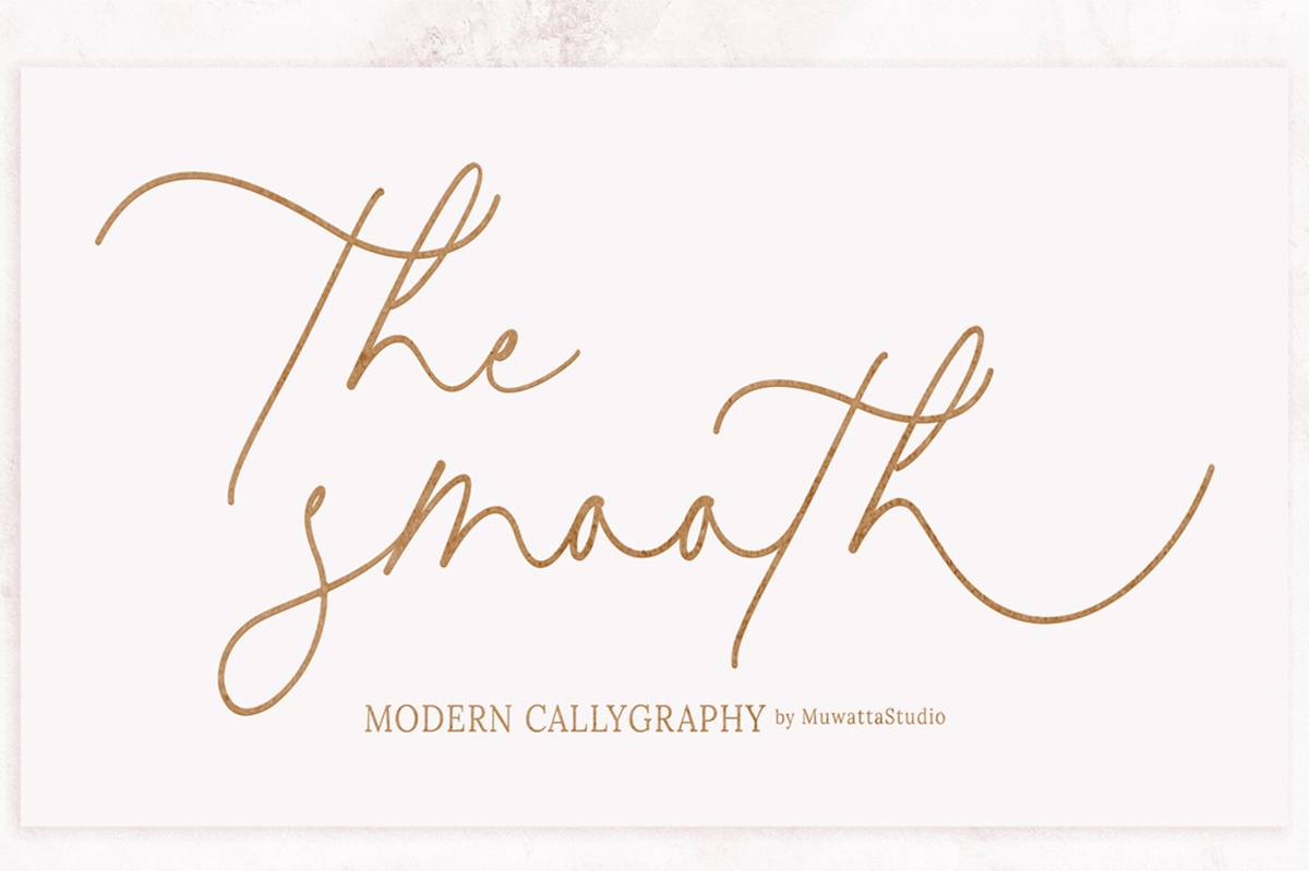 The Smooth Calligraphy Font Download for Free