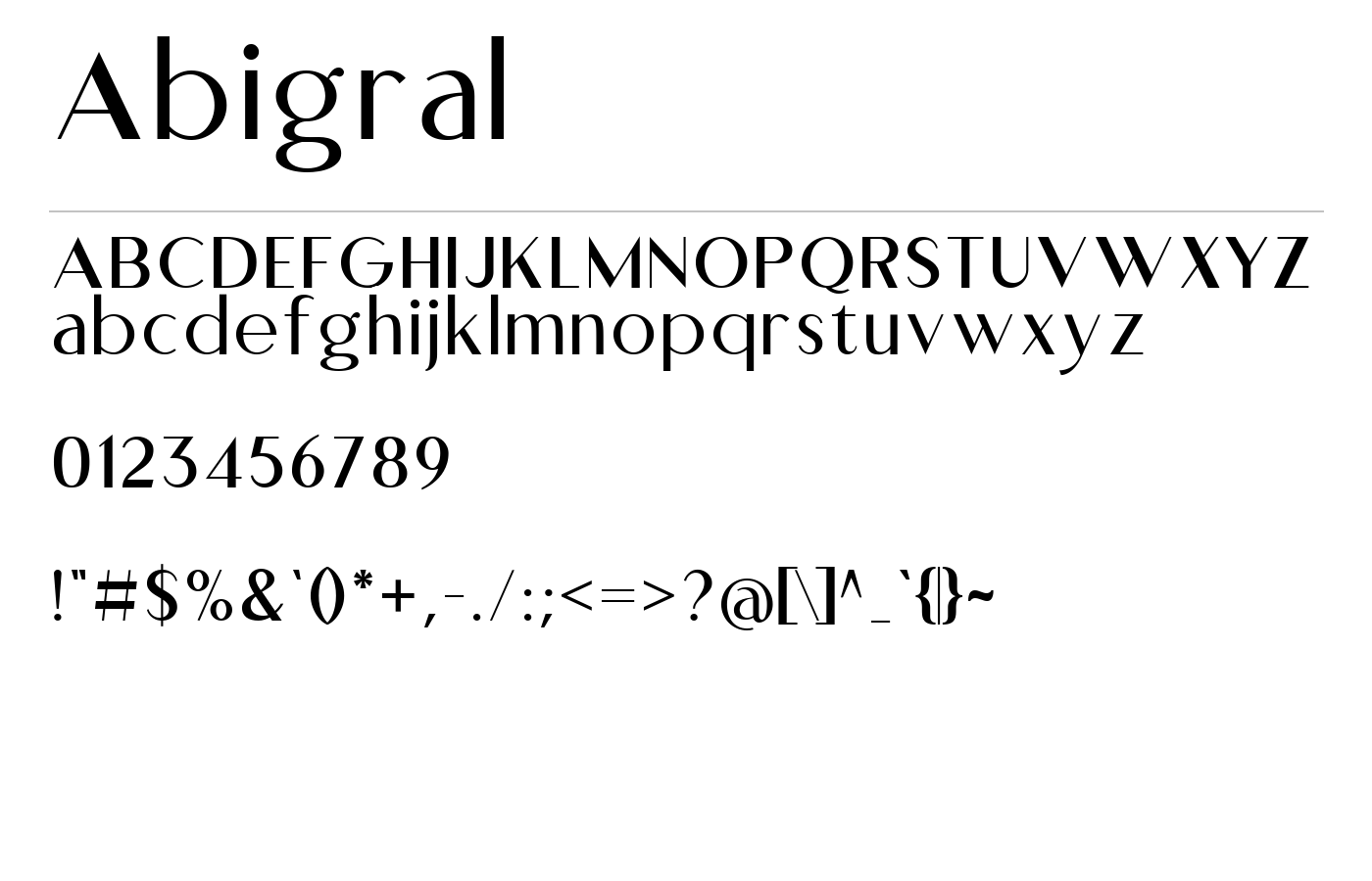 Abigral Font Download for Free