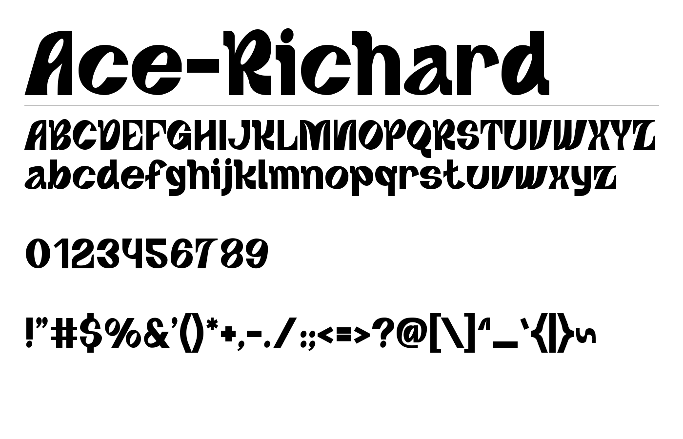 Ace Richard Font Download for Free