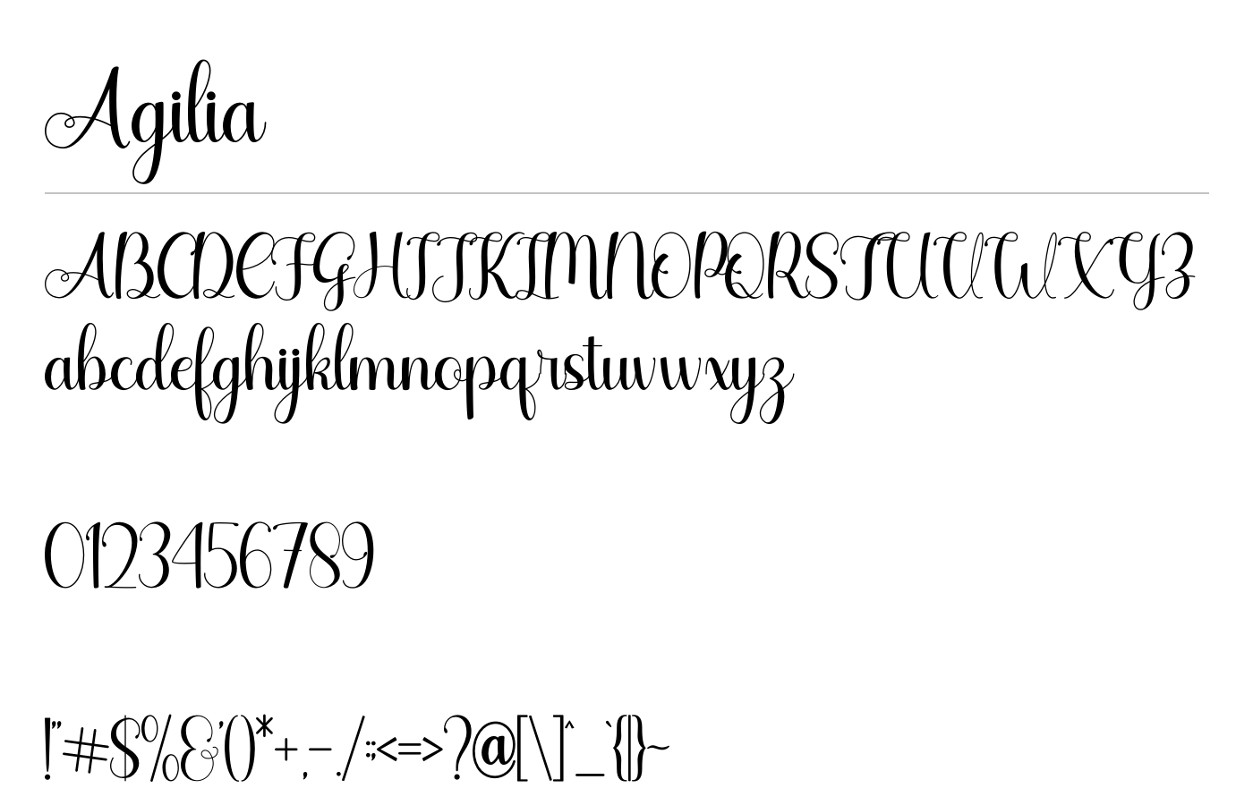 Agilia Font Download for Free