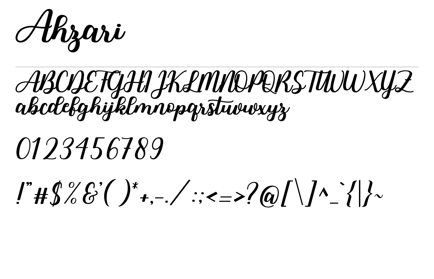 Ahzari Font Download for Free