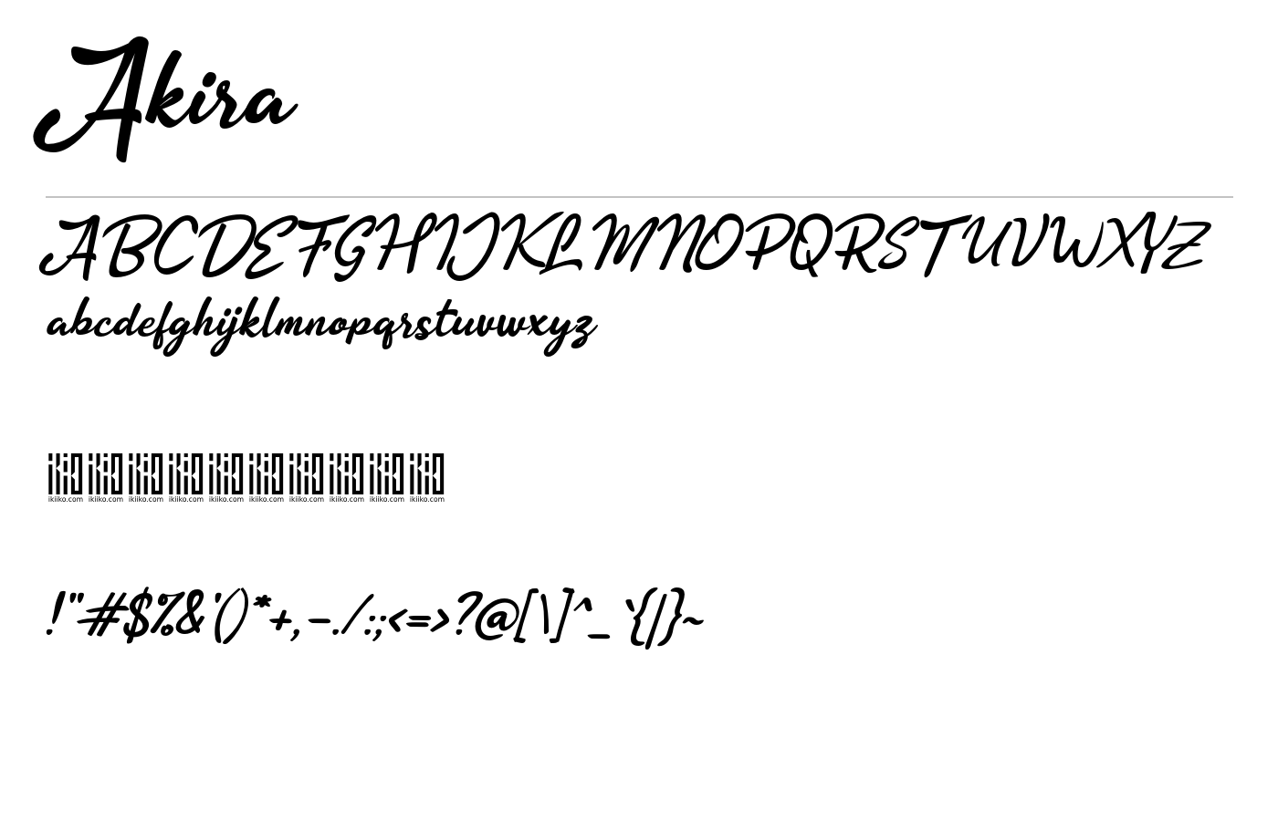 Akira Font Download for Free