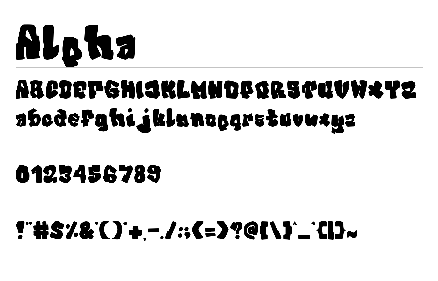 Alpha Font Download for Free