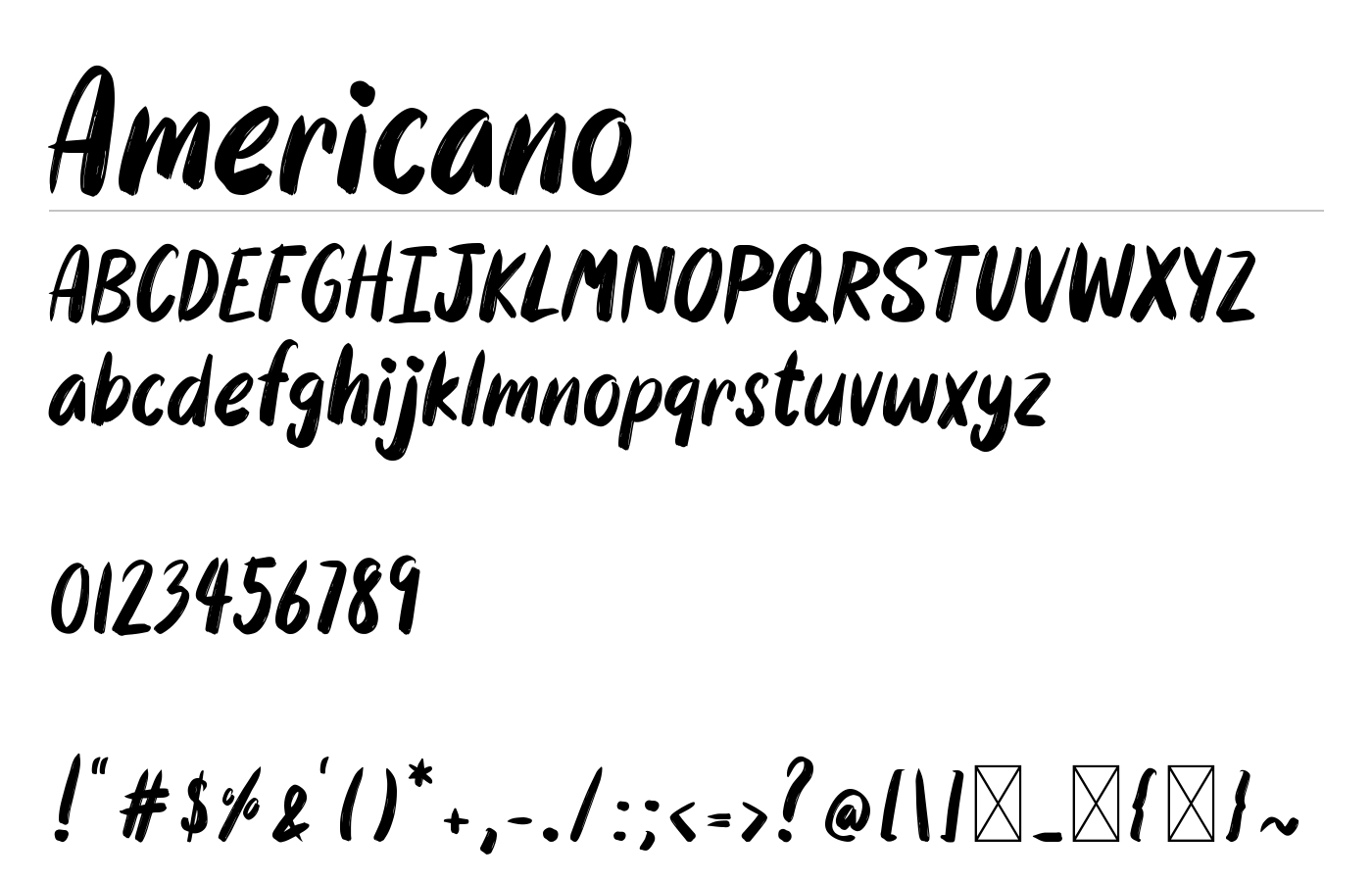 Americano Font Download for Free