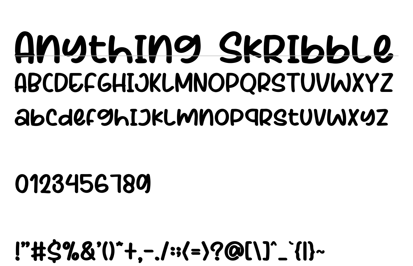 Anything Scribble Font Download for Free