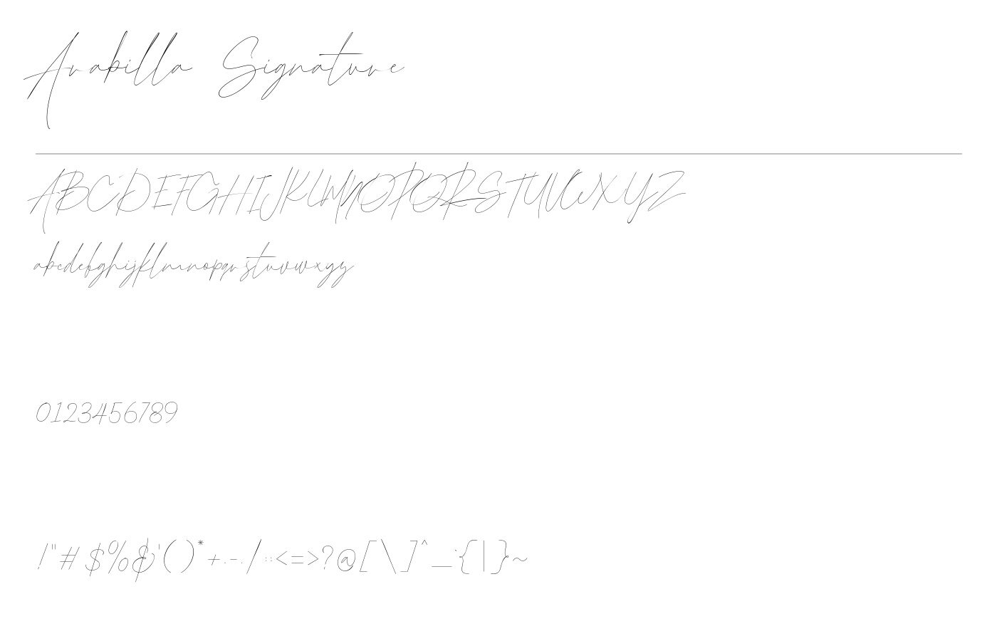 Arabilla Signature Font Download for Free