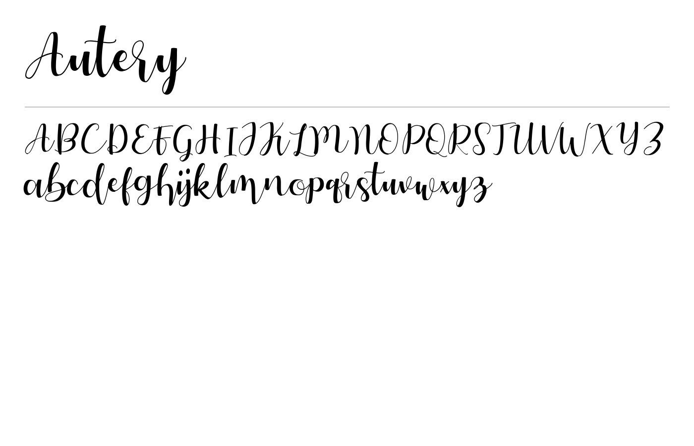 Autery Script Font Download for Free