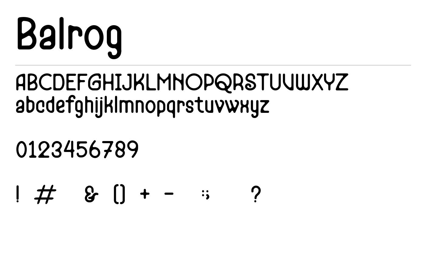 Balrog Font Download for Free
