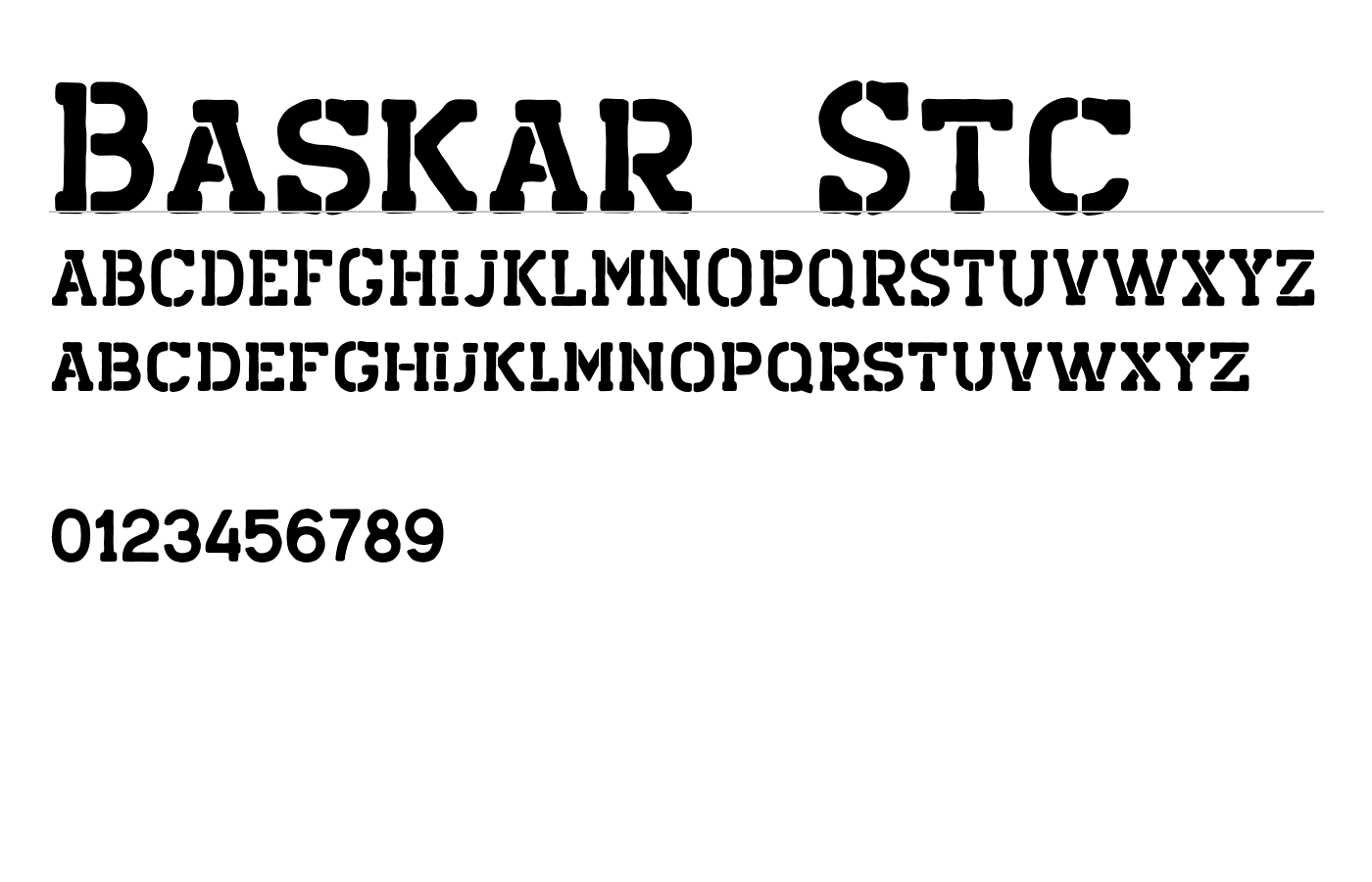 Baskar Font Download for Free