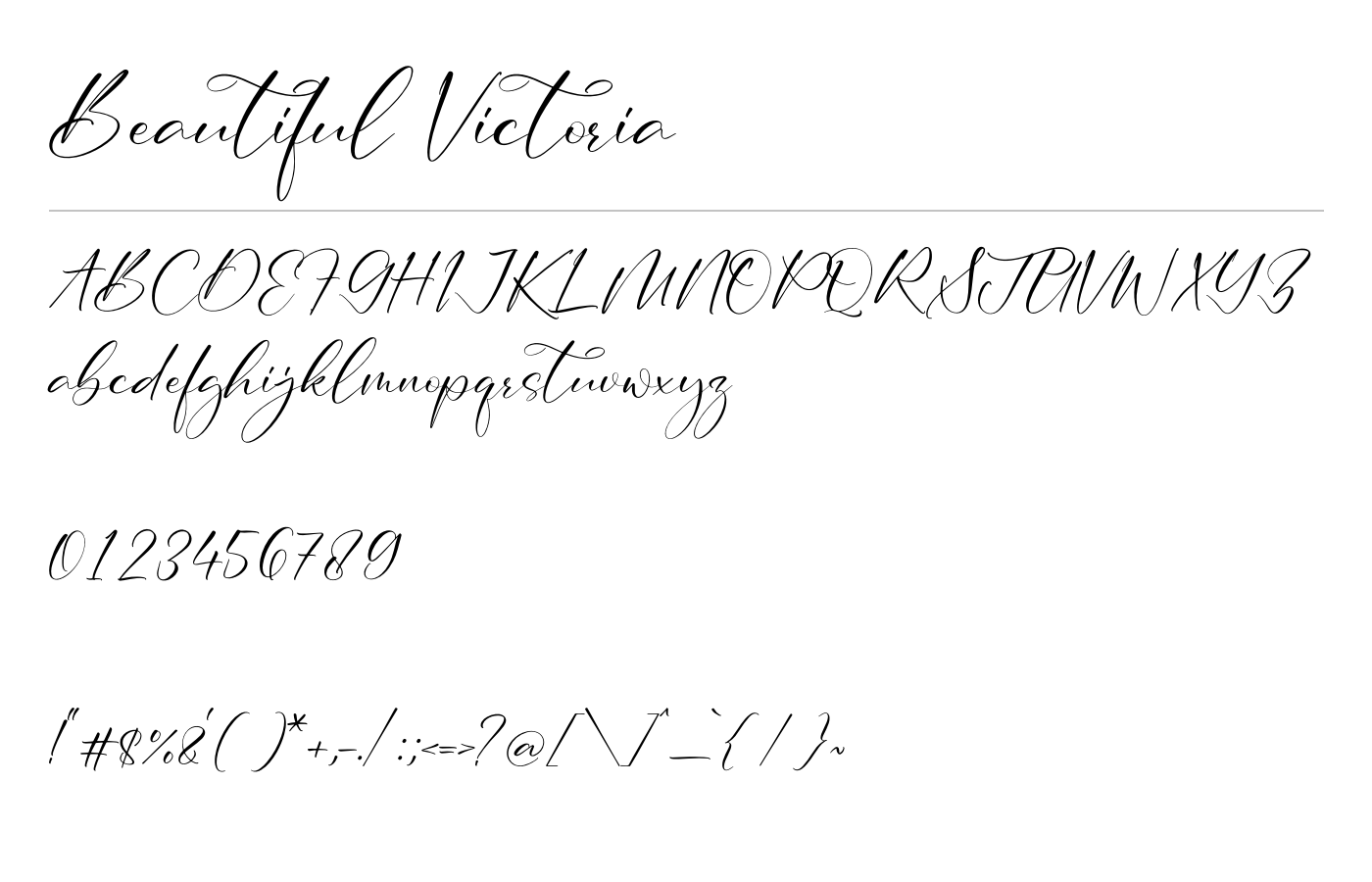 Beautiful Victoria Font Download for Free
