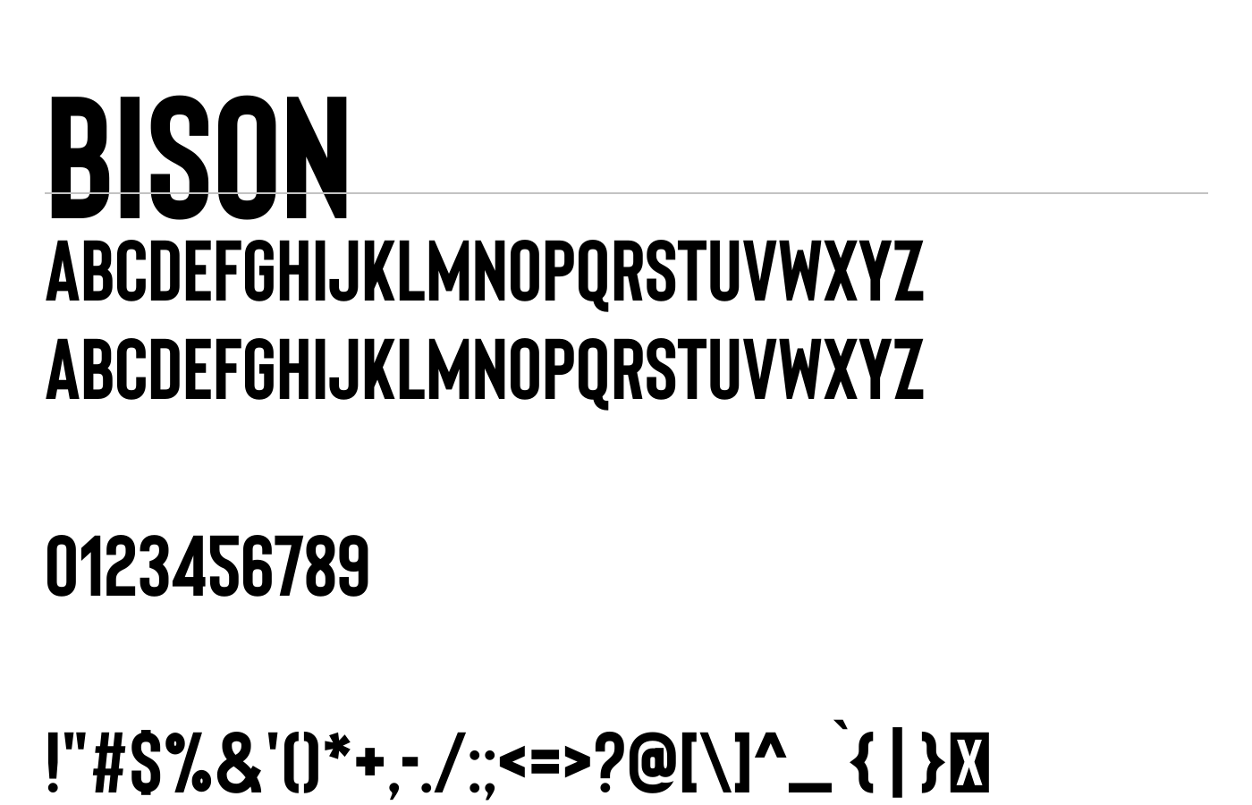 Bison Font Family Download for Free