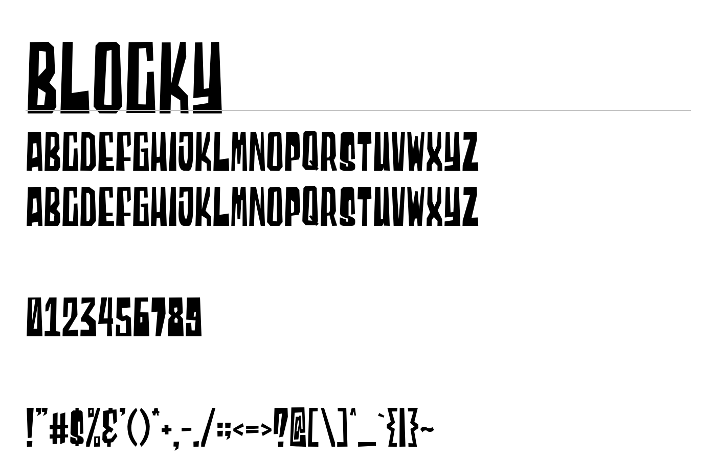 Blocky Font Download for Free
