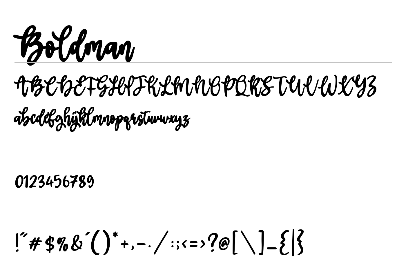 Boldman Font Download for Free