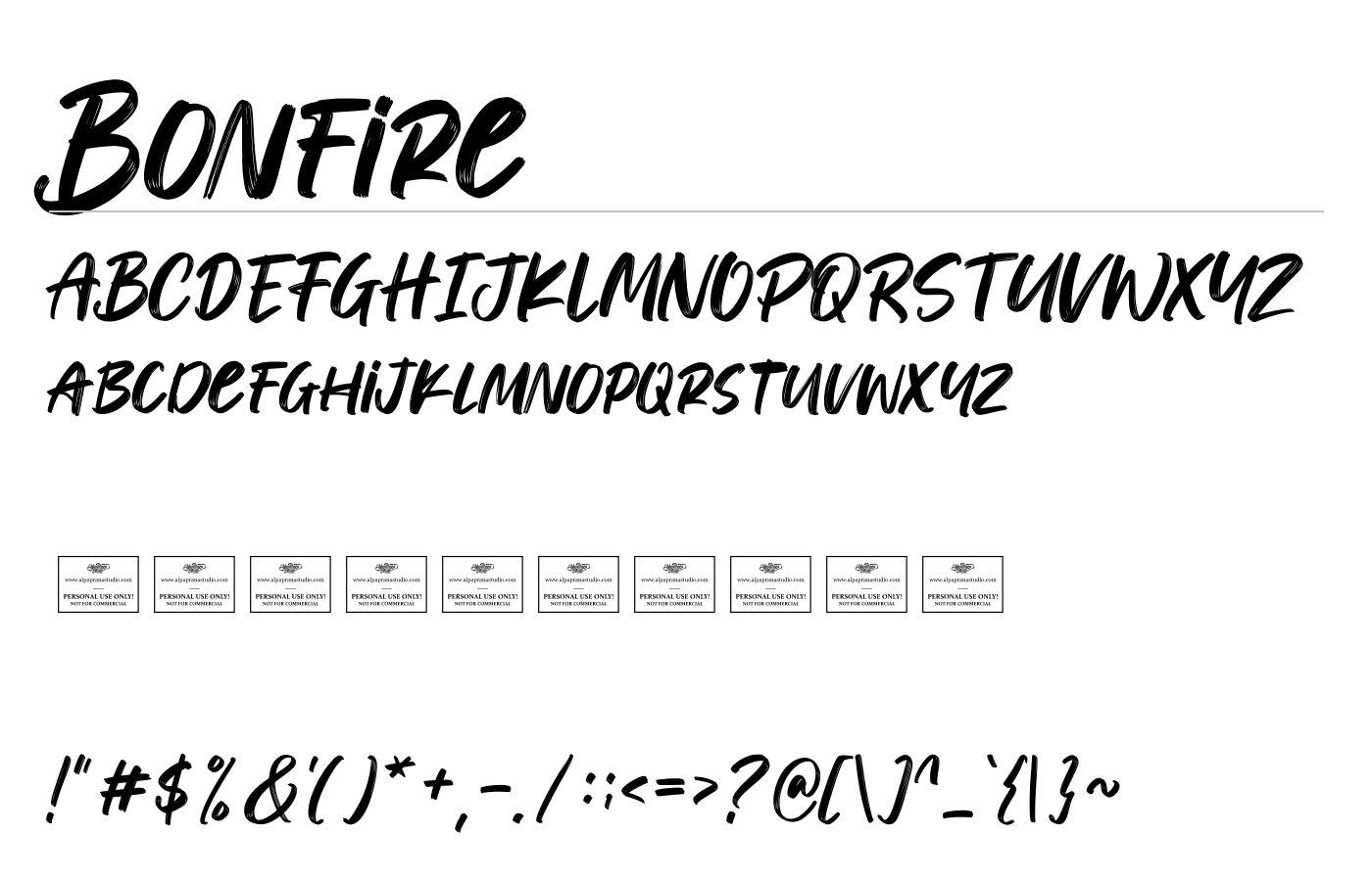Bonfire Font Download for Free