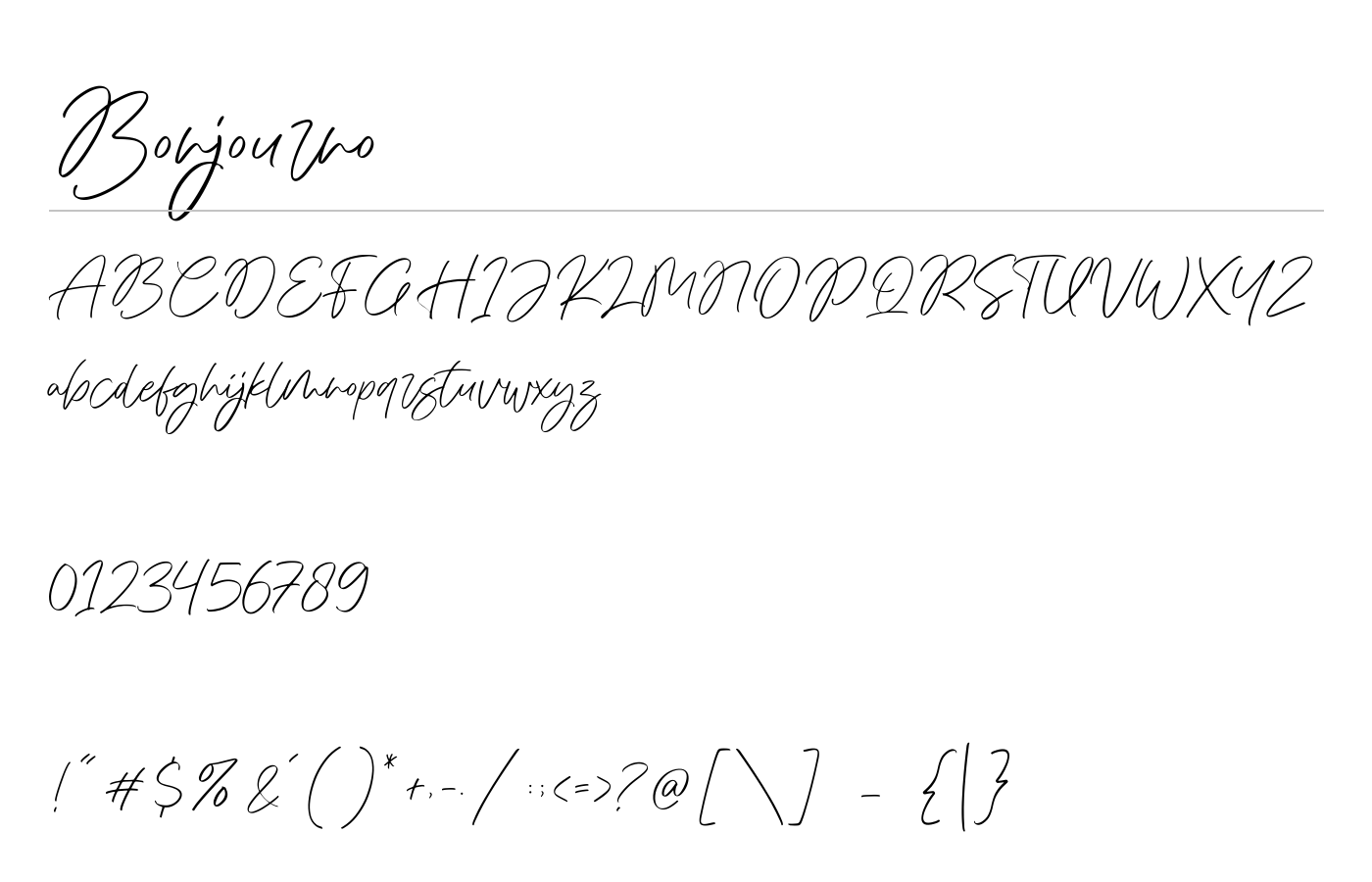 Bonjourno Font Download for Free
