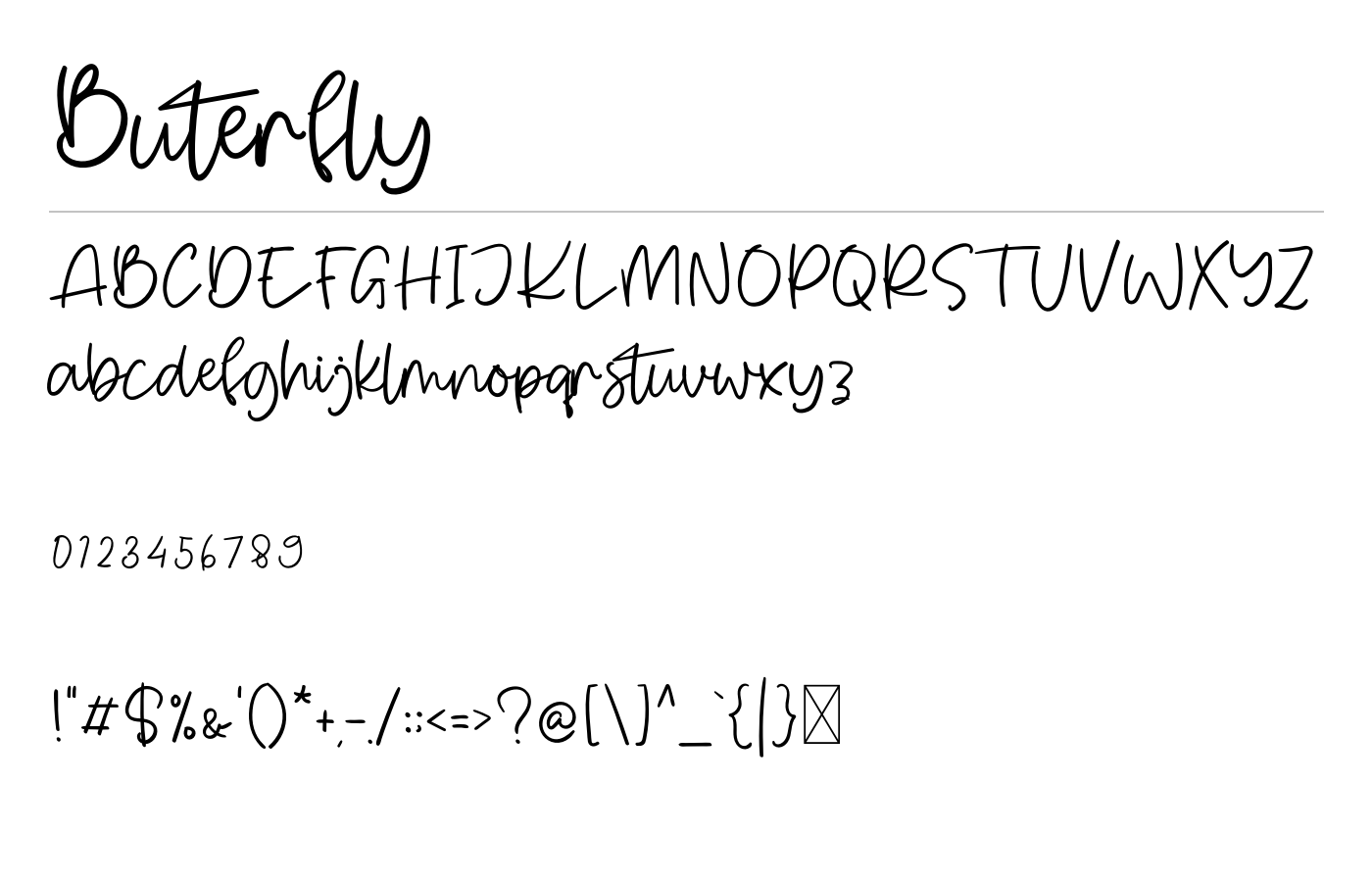 Buterfly Font Download for Free