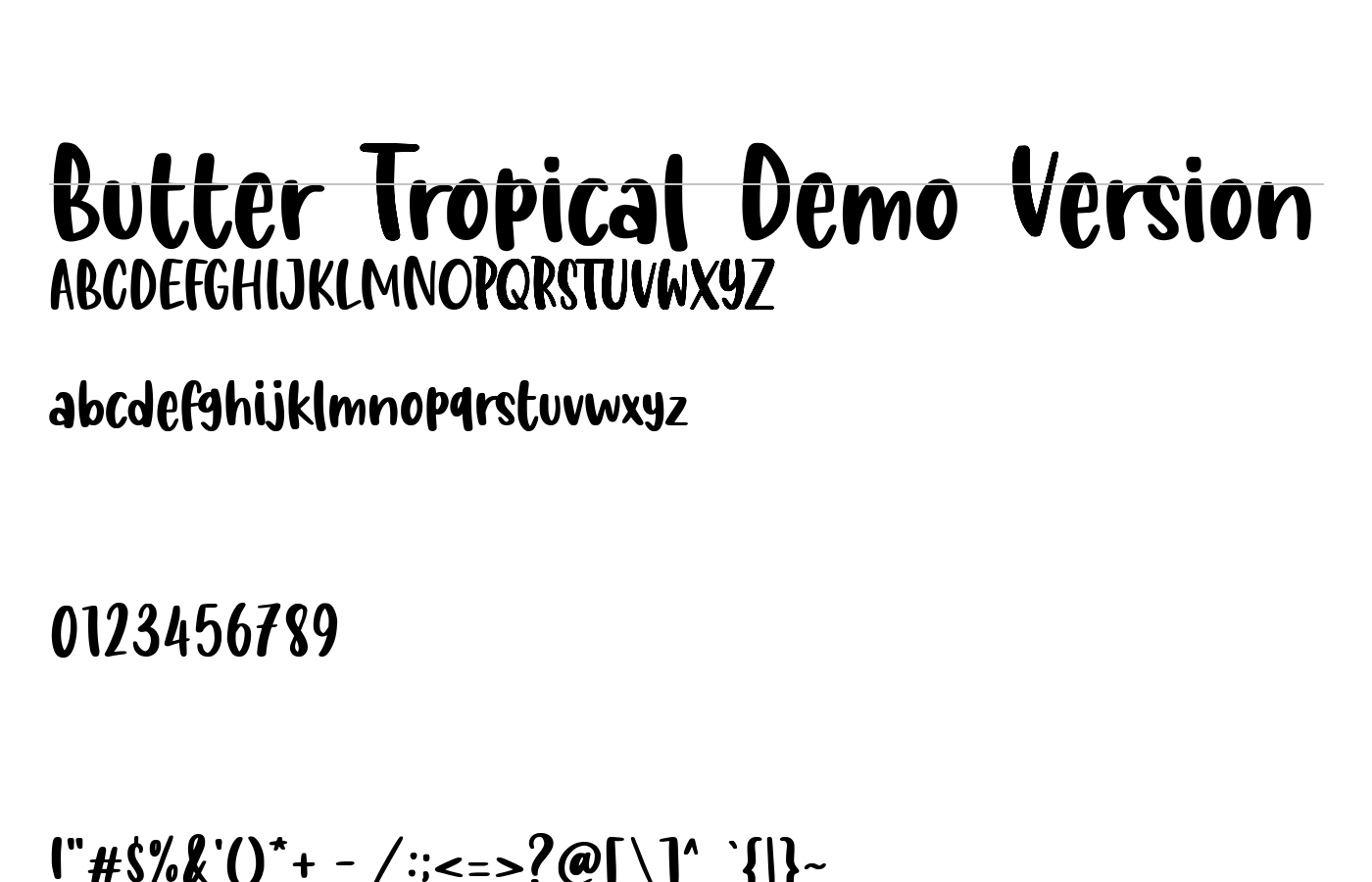 Butter Tropical Font Download for Free