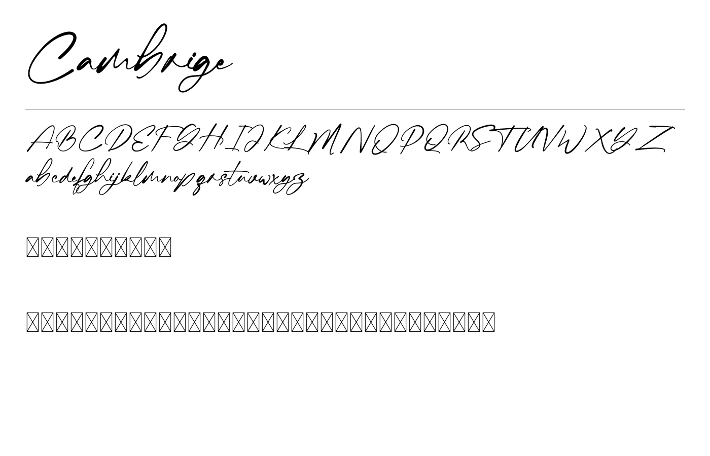 Cambridge Font Download for Free