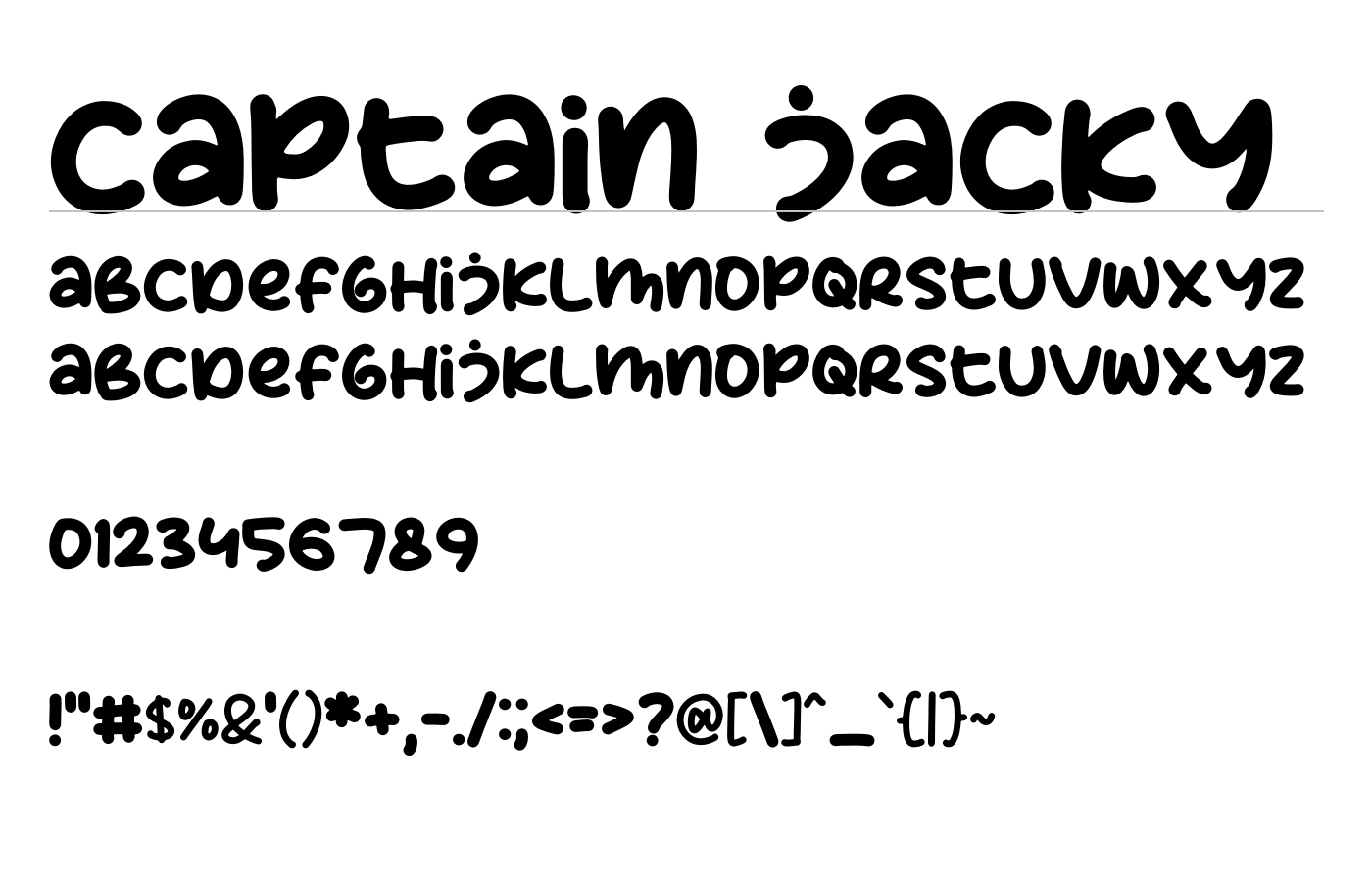 Captain Jacky Font Download for Free