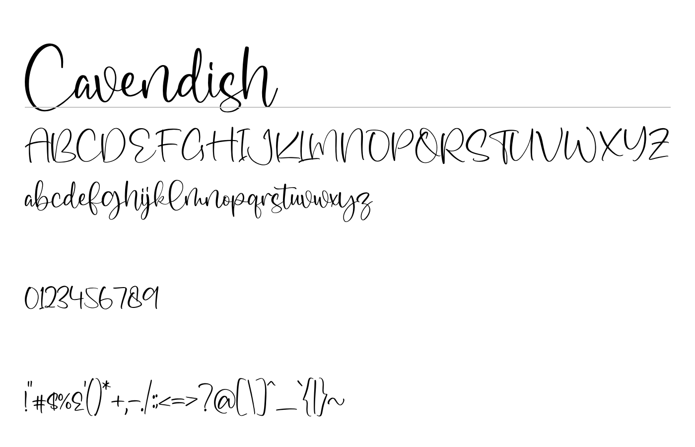 Cavendish Font Download for Free