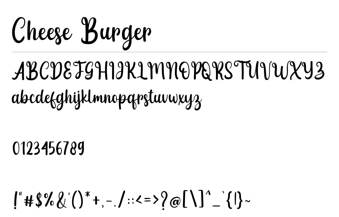 Cheese Burger Font Download for Free