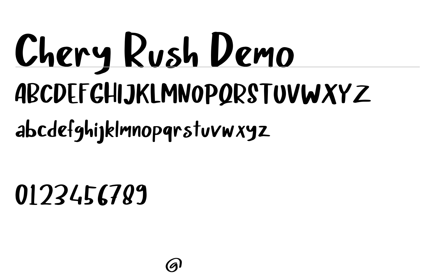 Chery Rush Font Download for Free