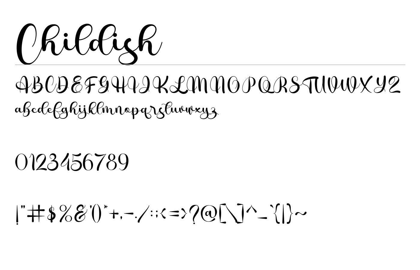 Childish Font Download for Free