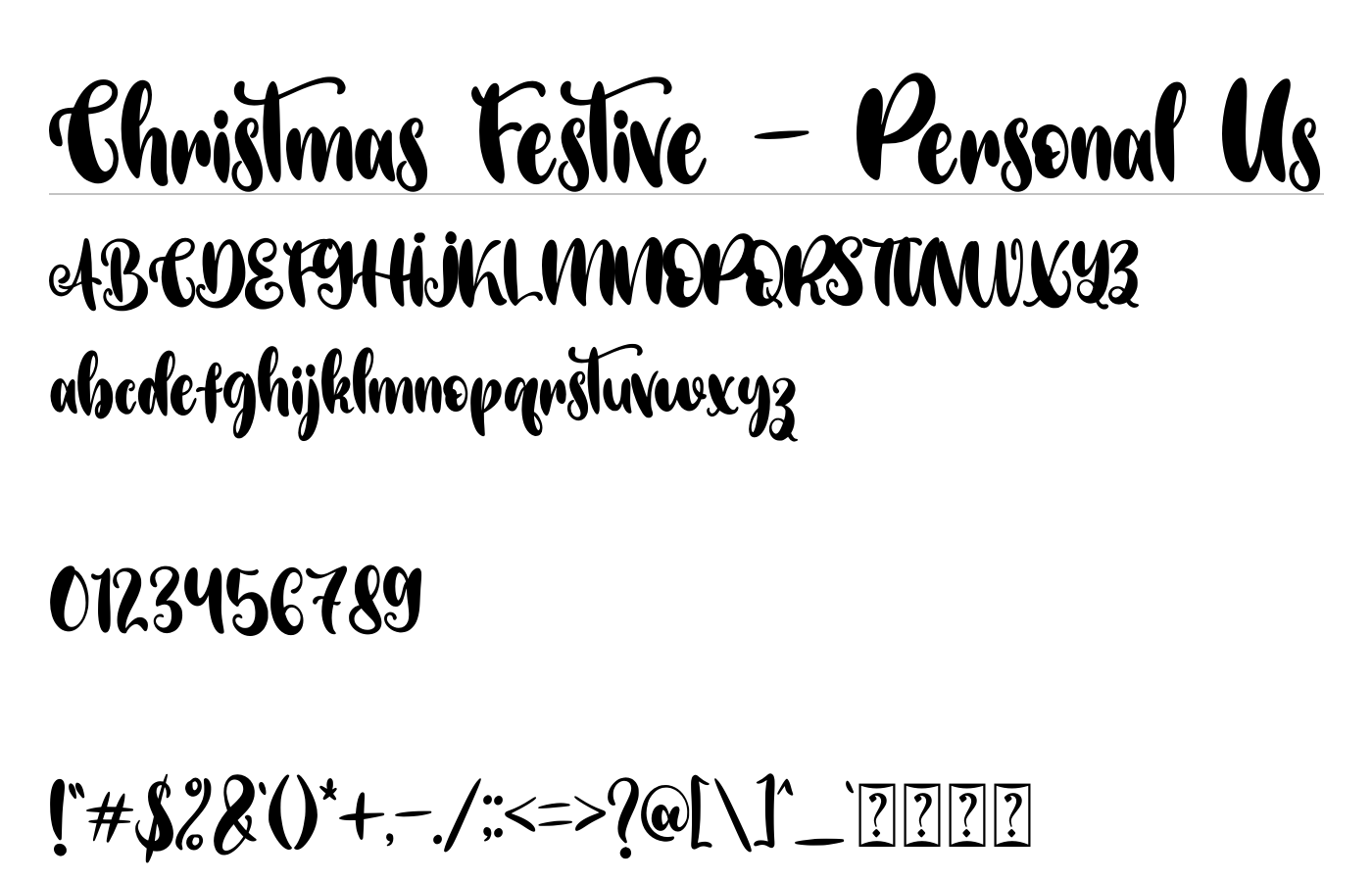 Christmas Festive Font Download for Free