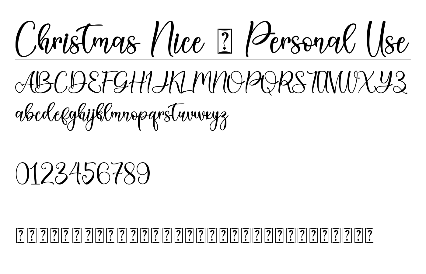 Christmas Nice Font Download for Free