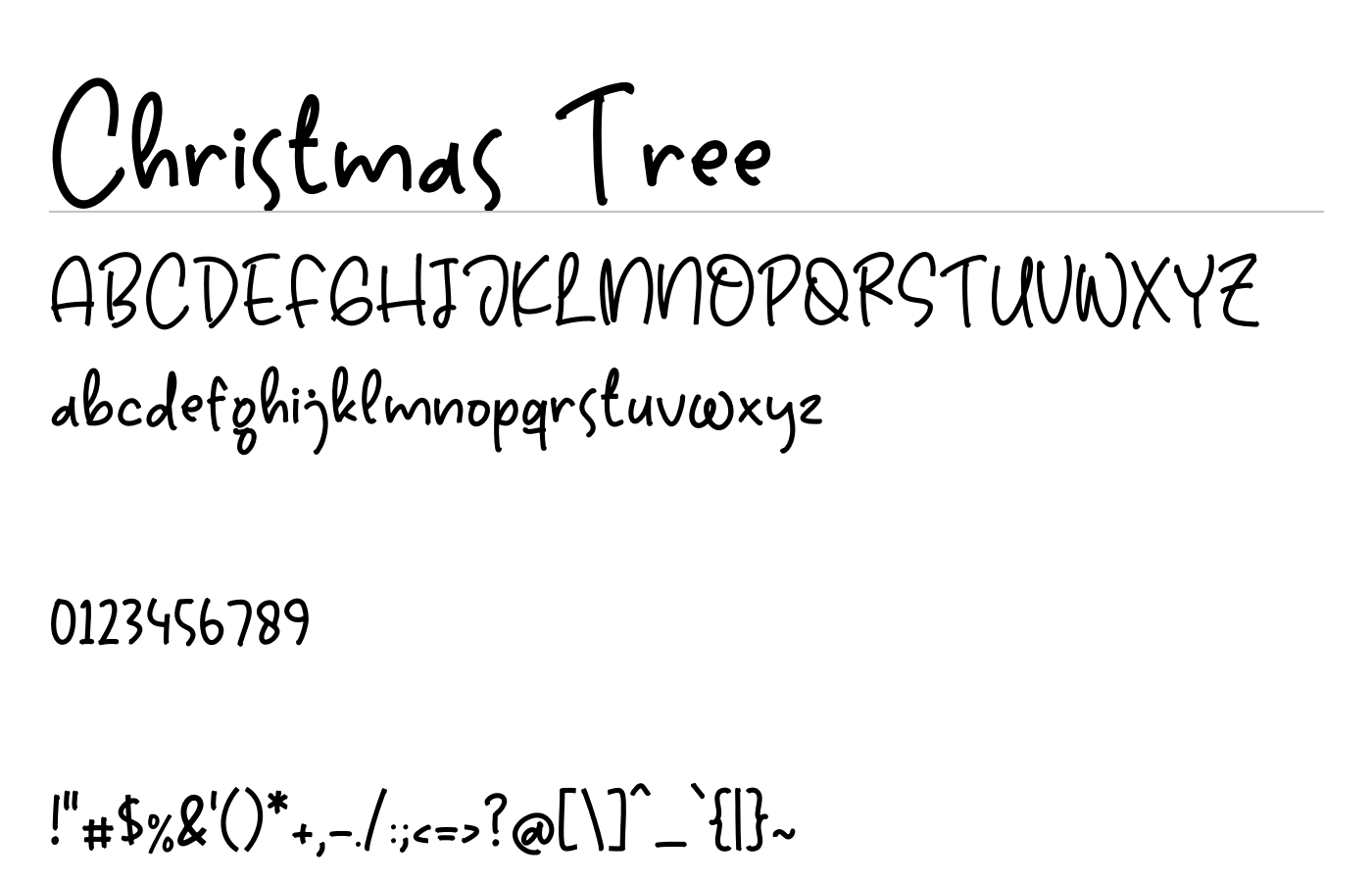 Christmas Tree Font Download for Free