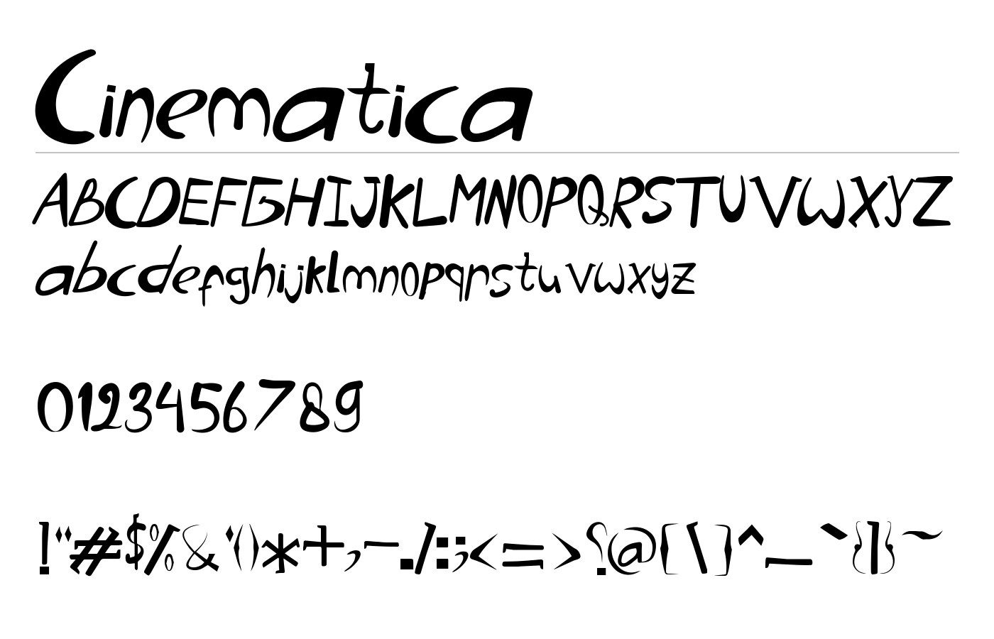 Cinematica Font Download for Free