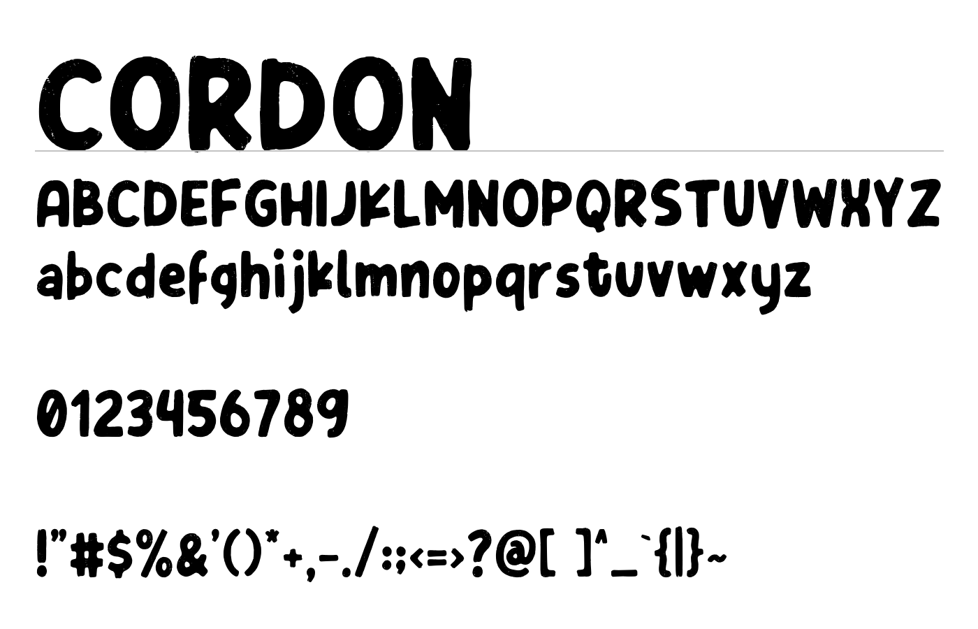 Cordon Font Download for Free