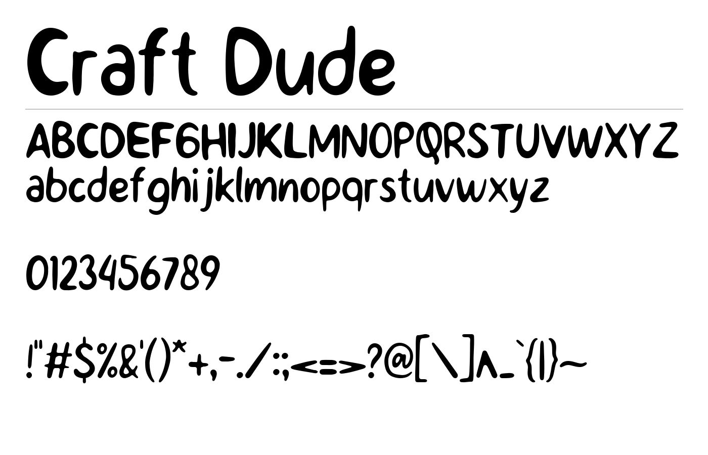 Craft Dude Font Download for Free