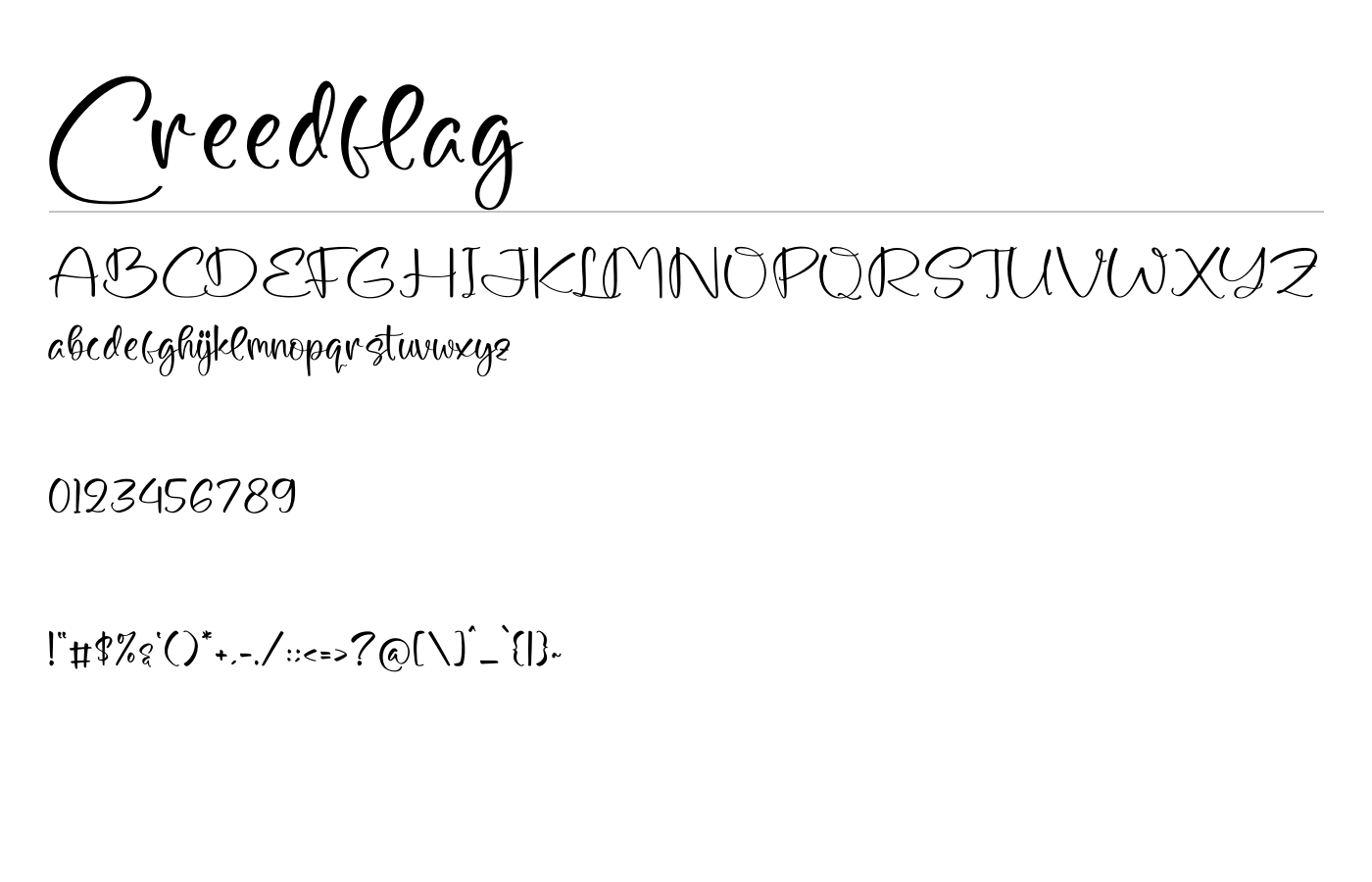 Creedflag Font Download for Free