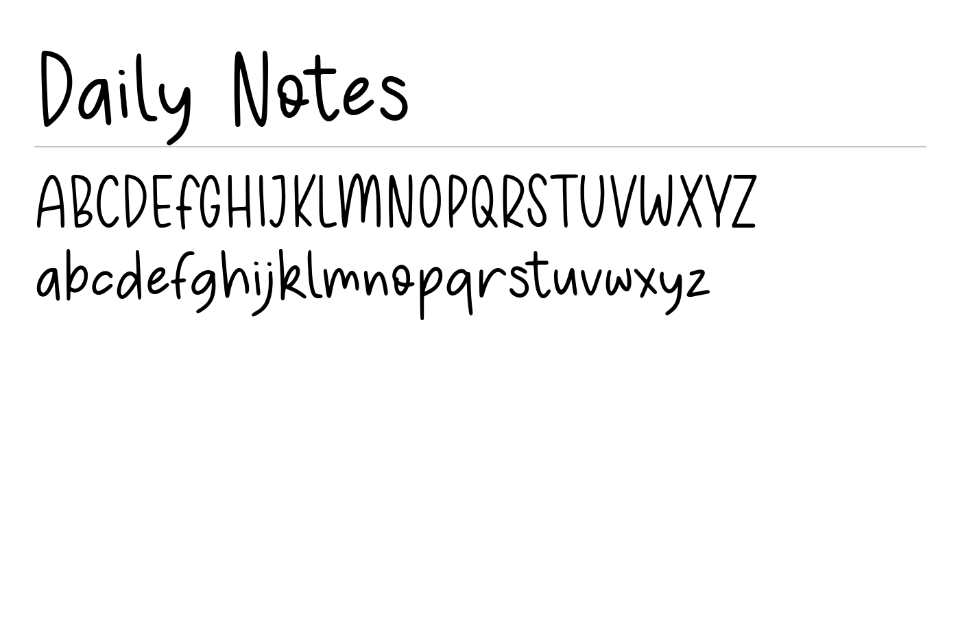 Daily Notes Font Download for Free