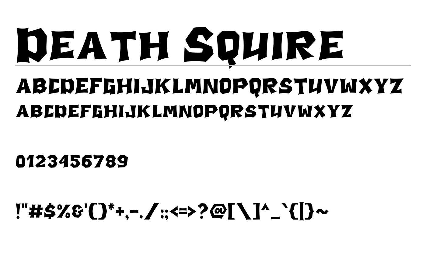 Death Squire Font Download for Free