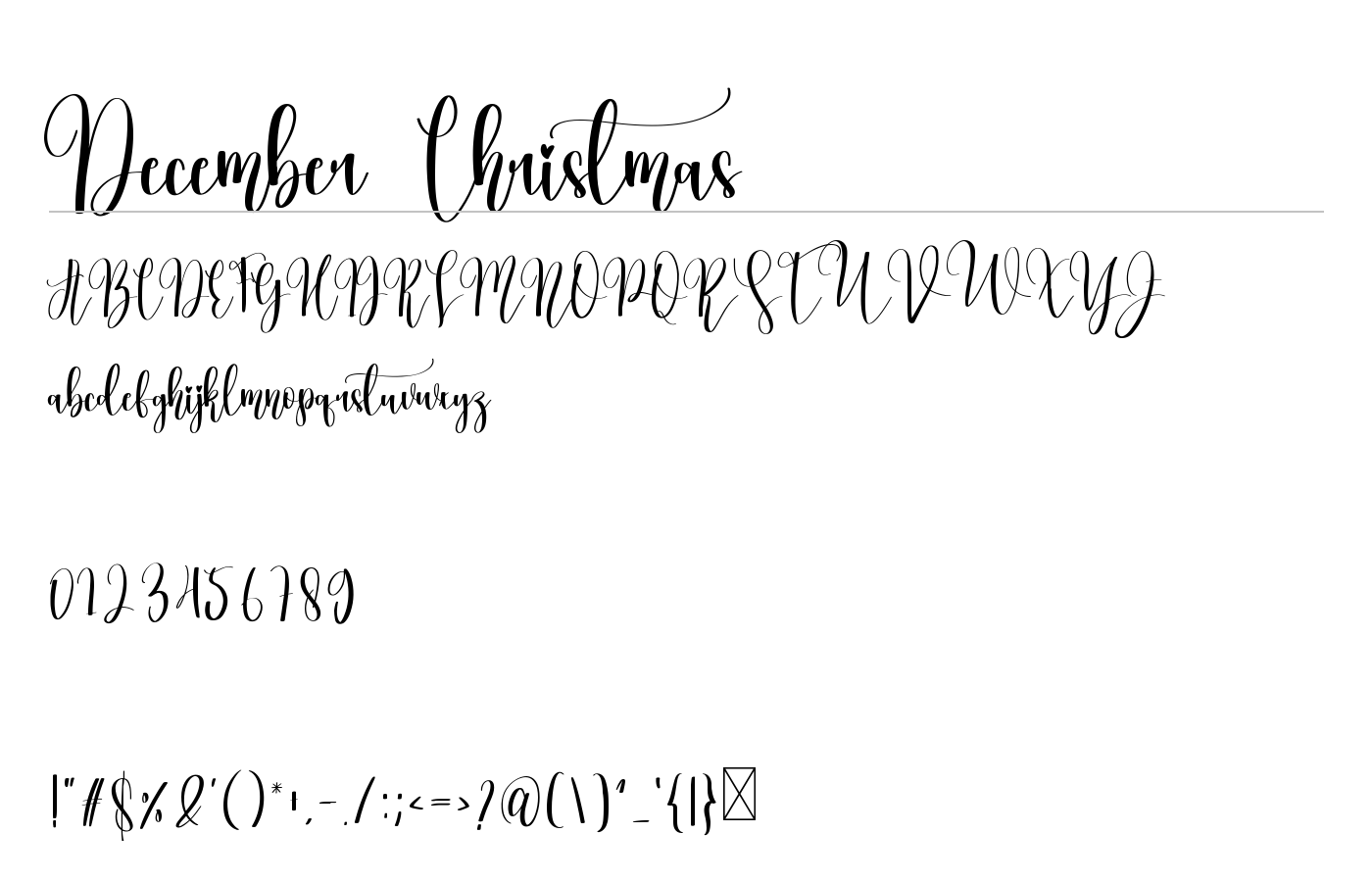December Christmas Font Download for Free