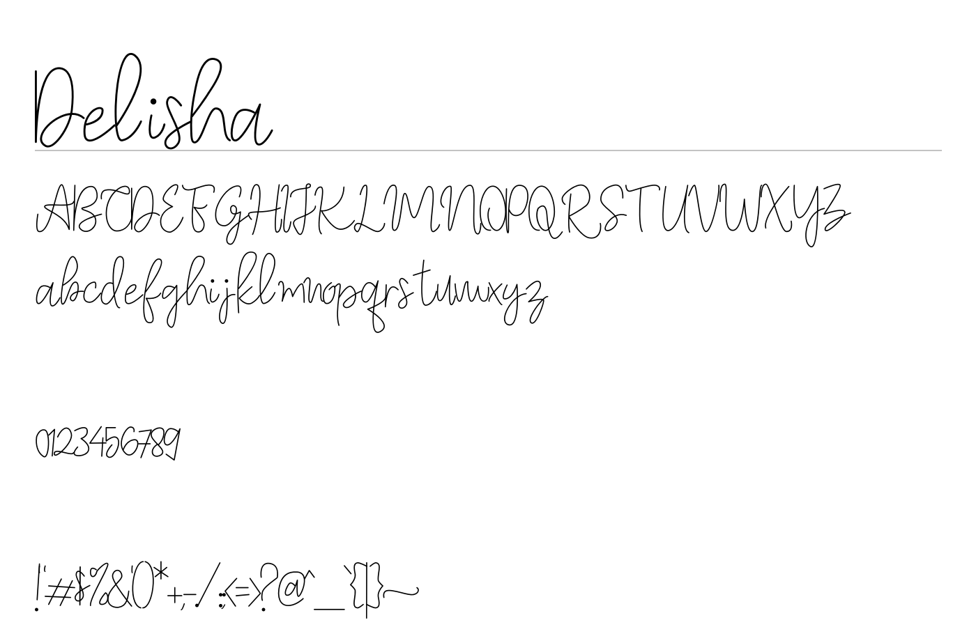 Delisha Font Download for Free
