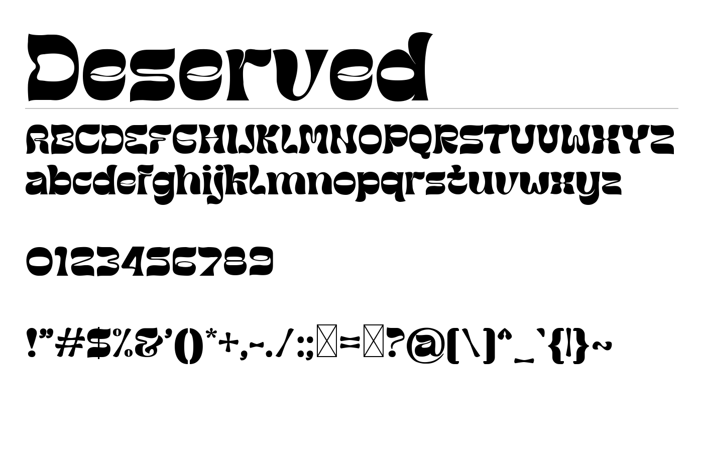 Deserved Font Download for Free