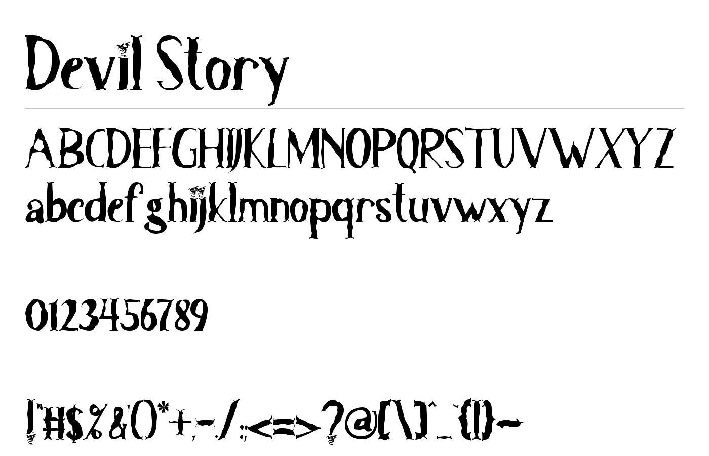 Devil Story Font Download for Free