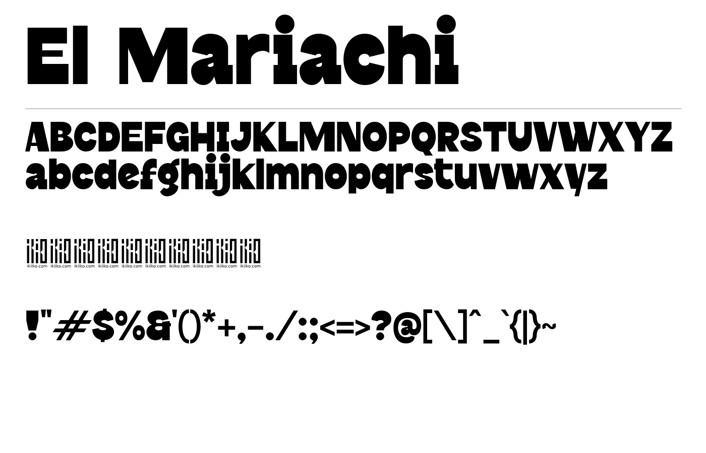 El Mariachi Font Download for Free