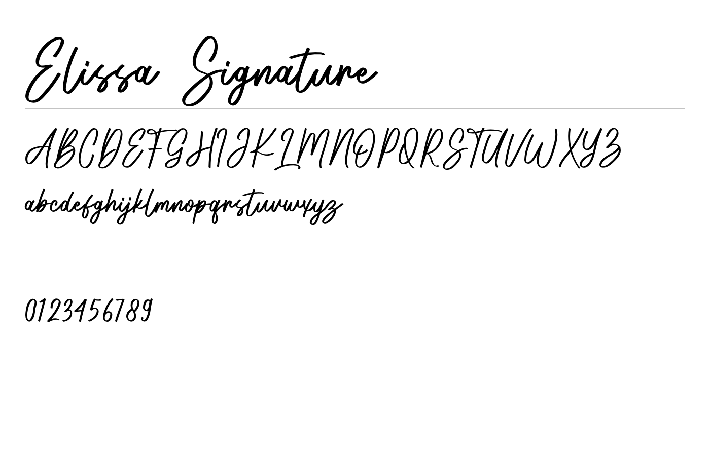 Elissa Signature Font Download for Free